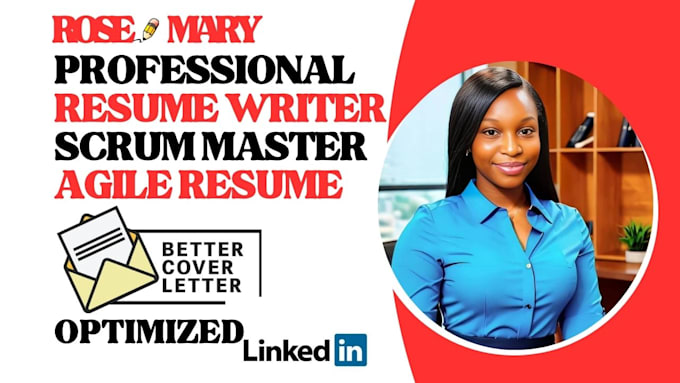 Write professional scrum master ats resume by Rosemary2024 | Fiverr