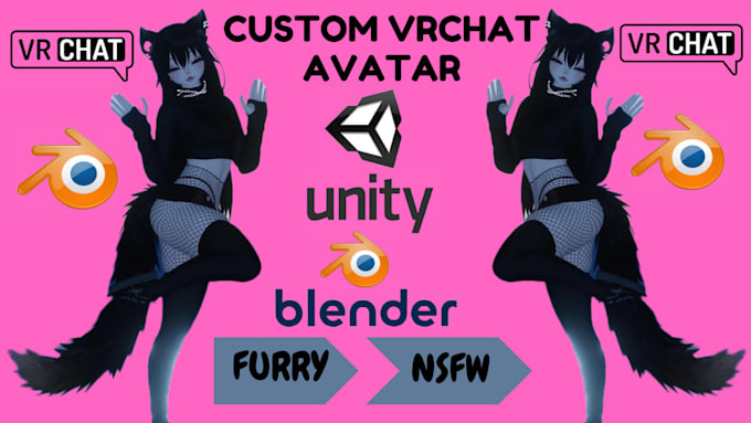 Model, rig and texture humanoid avatar, vrchat avatar, anime, vr ...