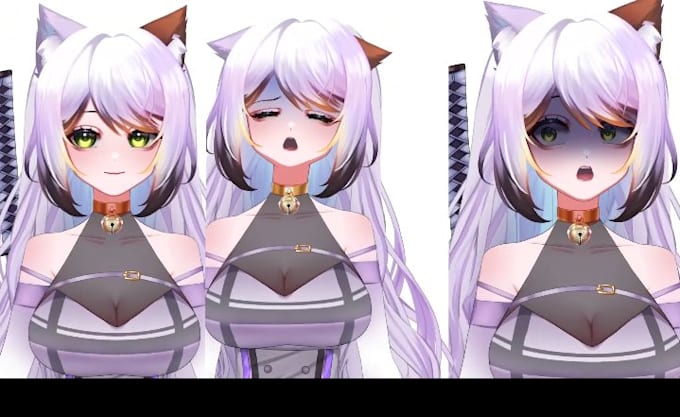 Custom live2d vtuber model live2d rigging streaming avater vtube studio 2d vtube by Kong_mann ...