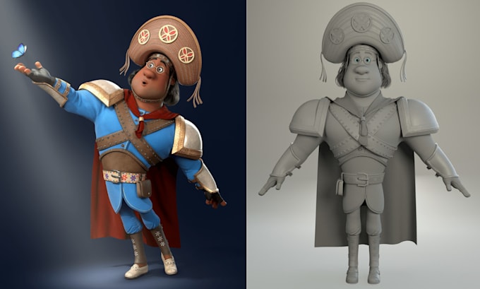 Do 3d disney pixar style character modelling, disney pixar animation ...