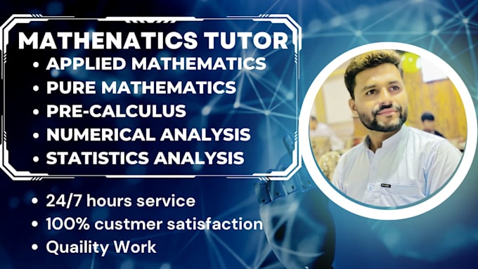 Teach math and statistics tutor by Mathsaqib | Fiverr