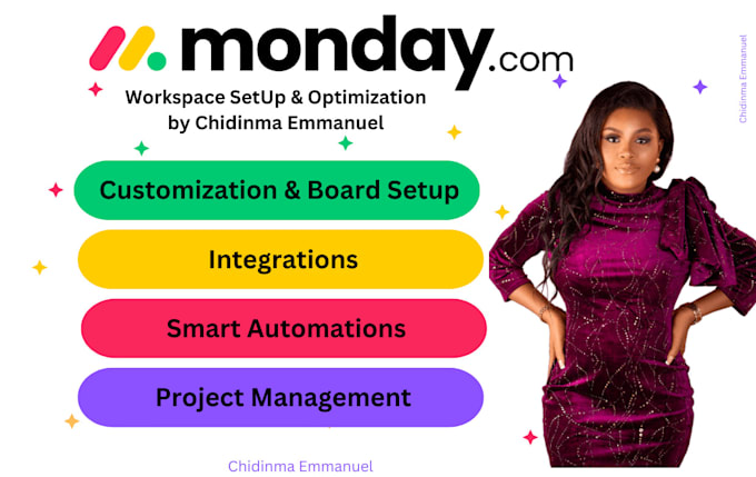 Set up your monday,com board, workspace with automations by Didiemma | Fiverr