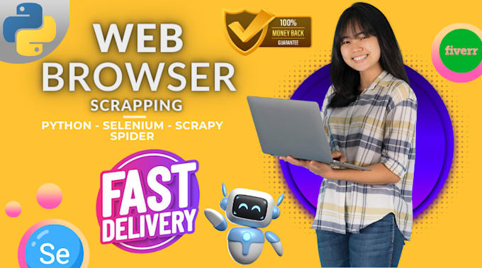 Create Python Selenium Web Browser Automation Testing And Data Scraping Tools By Aftabhussain789
