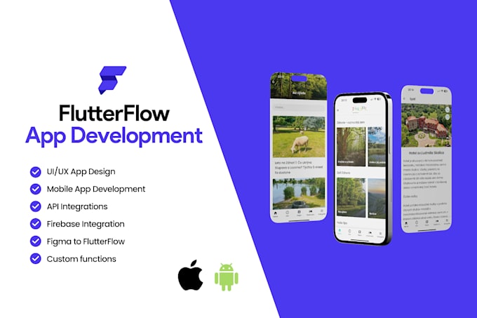 Do Flutterflow Mobile App For Ios And Android Or Web App By Kkwebdesigneu Fiverr