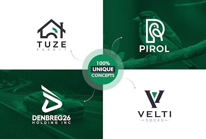 Design a unique minimalist business logo for your brand by Kurram_pro | Fiverr