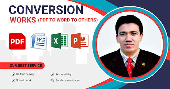 Convert pdf to word, google docs, powerpoint, others by Raselngn | Fiverr