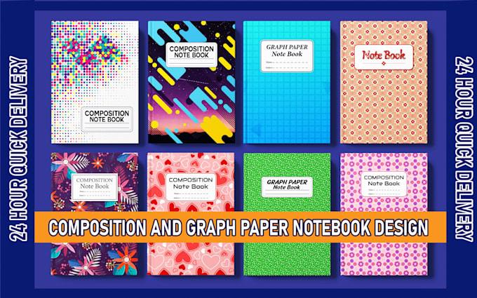 Design composition graph paper notebook all niche by Nasima79 | Fiverr
