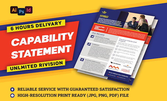 Do a professional and catchy federal government capability statement by ...