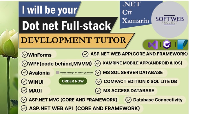 Be Your Csharp Dotnet And Dot Net Core Tutor By Softwebprojects Fiverr