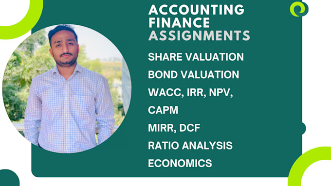Do accounting and finance assignments, financial reports, analysis and projects by Haseeb582 ...