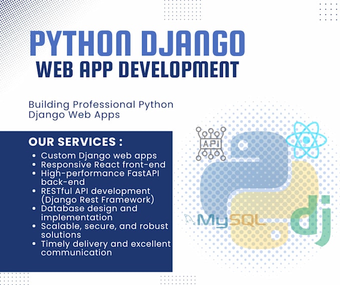 Bring your ideas to life with django and react by Benupghimire | Fiverr