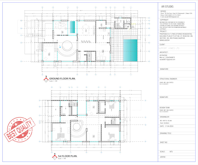 Draw and redraw architectural floor plan,2d floor plan, blueprint by Razzak_73 | Fiverr