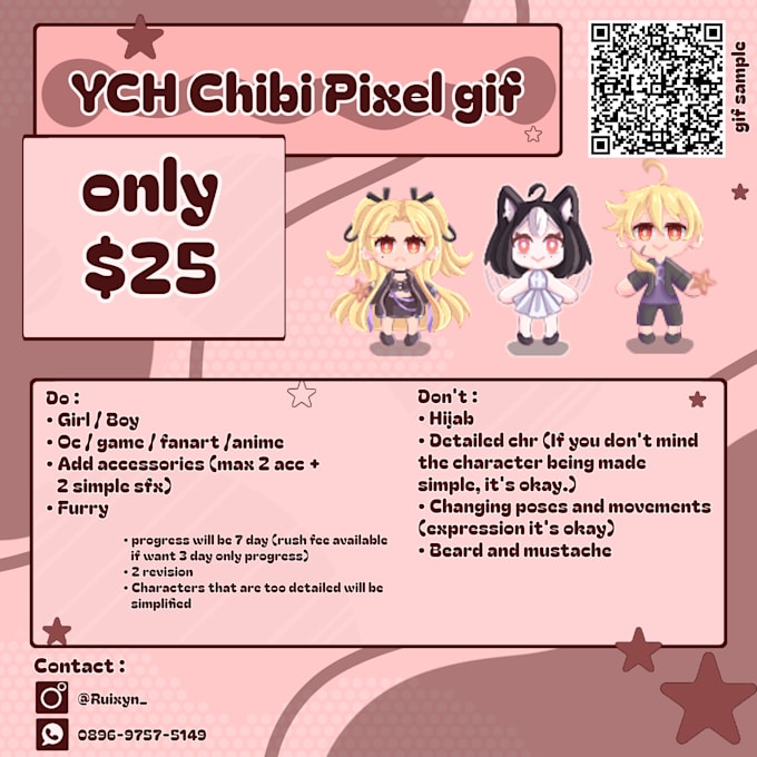 Make chibi pixel art cute jumping animation by Oniiayaki | Fiverr