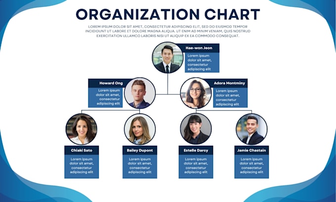 Do creative infographics, org charts and flowcharts