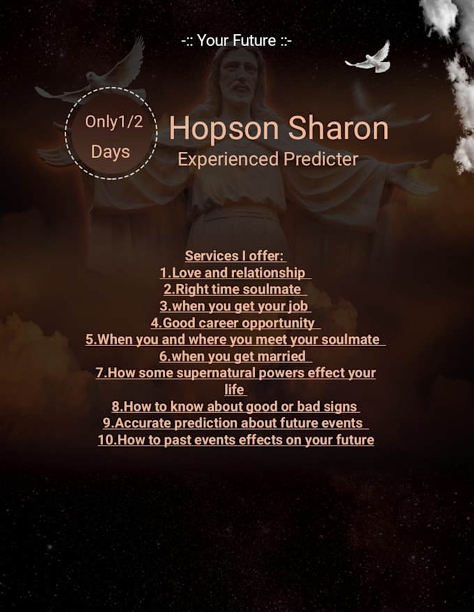 Predict future career events by Hopsonsharon | Fiverr