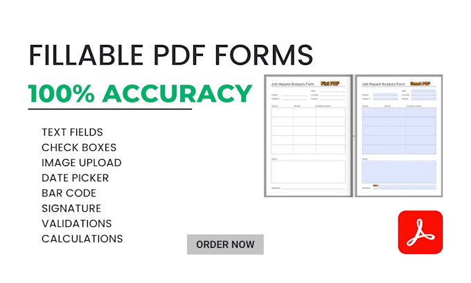 Make your pdf form fillable using adobe acrobat by Dom_graphics | Fiverr
