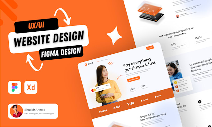 Do website ux ui design, landing page and ux ui app design by Shabir_ahmad12 | Fiverr
