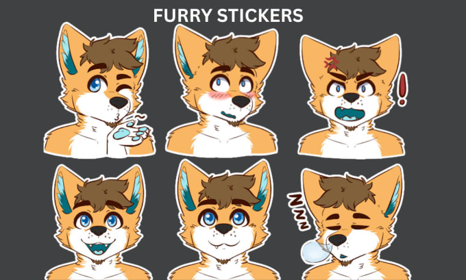 Draw Custom Furry Telegram Stickers Crypto Project Sprites Animated