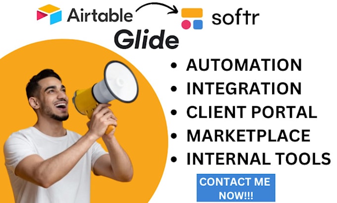 Design softr website client portal airtable automation glide app database zapier by Akano_daniel ...