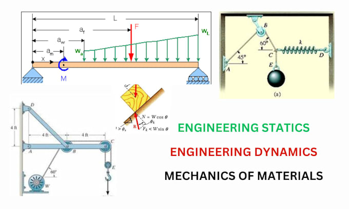 Help you in engineering statics, dynamics, mechanics of materials by Ihsa97 | Fiverr