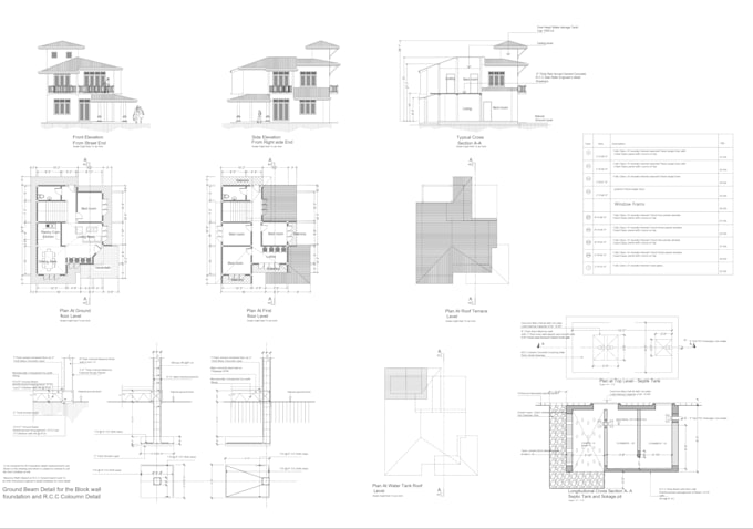 Create architectural blueprint for building permit by Archi_cove | Fiverr