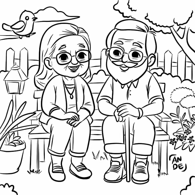 Draw cute coloring book pages for kids by Riandeidunna | Fiverr