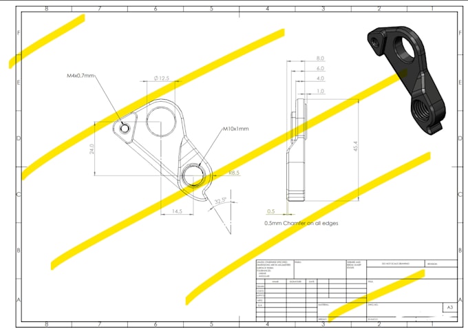 Create 2d engineering drawings, mechanical drawings, technical drawings ...