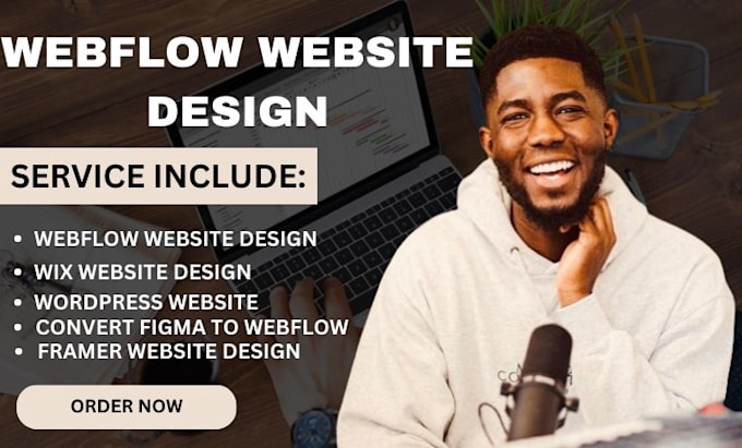 Design redesign wix webflow framer wordpress expert website figma to webflow seo by Michael_fx24 ...