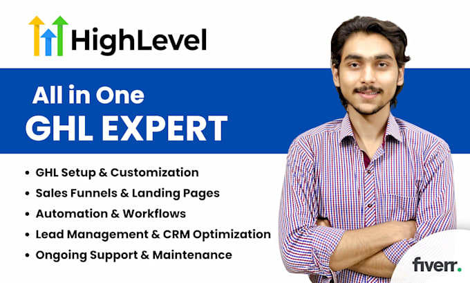Setup your gohighlevel account funnels automations and workflows by ...