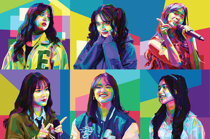 Draw you into a cool wpap pop art by Hivicdsgn | Fiverr