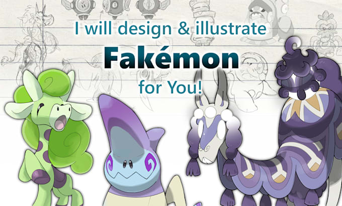 Design and illustrate fakemon for you by Dr_horvatt | Fiverr