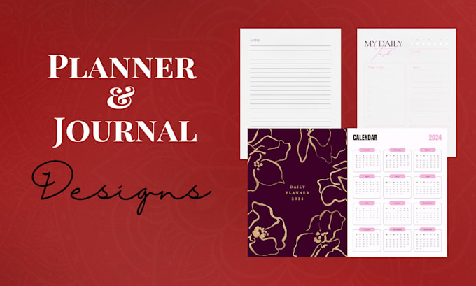 Create digital planner, printable planner, journal design by ...