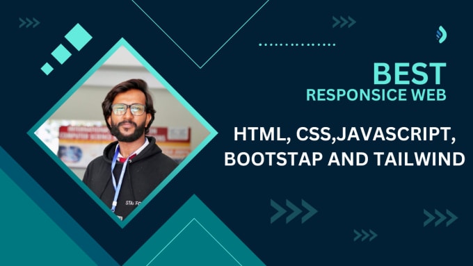 Build Responsive Website Using Html Css Javascript Tailwind And Bootstrap By Babar885 Fiverr