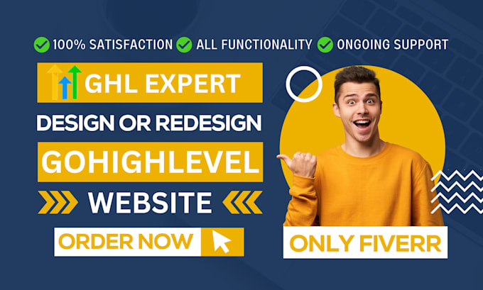 Design and build a stunning gohighlevel website with html, css by Shaheershoukat2 | Fiverr