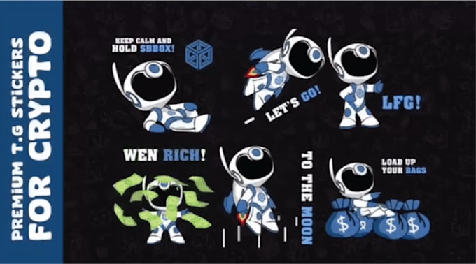 Make telegram animated stickers, emojies or discord stickers for crypto ...