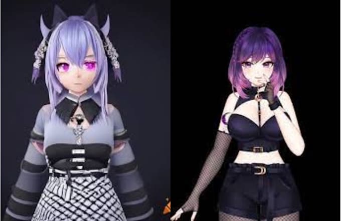 Vr chat avatar vtuber model furry avatar png tuber nsfw animation live2d rigging by Levry_smith ...