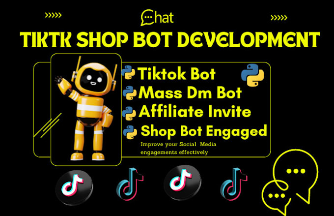 Create Tiktok Shop Bot Tiktok Affiliate Invite Bot Mass Dm Bot Tiktok Python Bot By Chrisomian 2349
