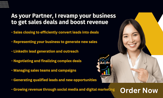 Be a sales agent, sales representative, sales closer, deal breaker, sales deals by ...