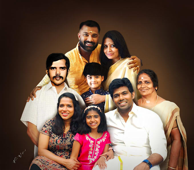 Merging several people into one photo by Vipinwilfred987 | Fiverr