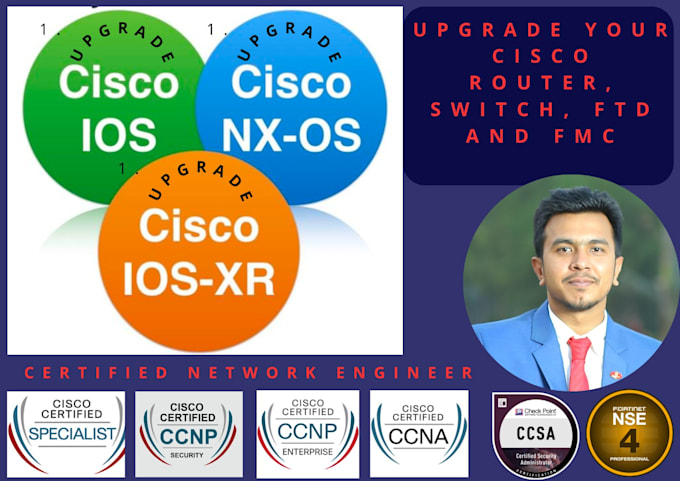 Upgrade cisco router, switch, firewall ftd, fmc and more by It_anwar ...