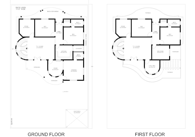 Draw professional floor plans in autocad by Mughalarch | Fiverr