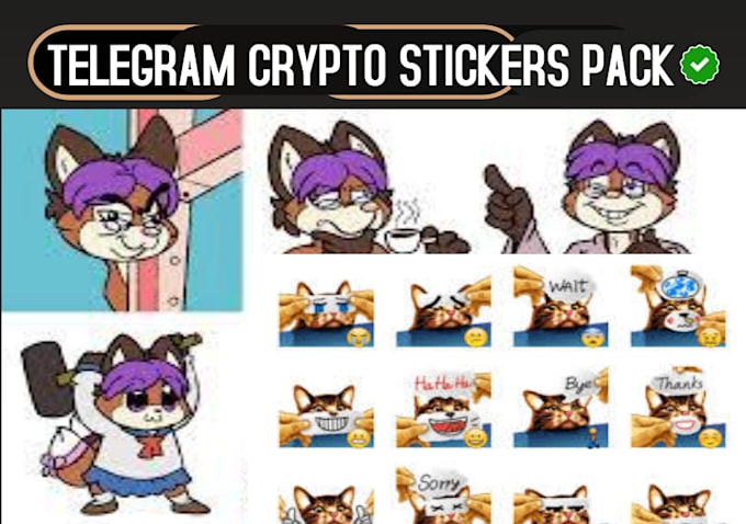 Create eye catchy telegram stickers and crypto memes for your crypto ...