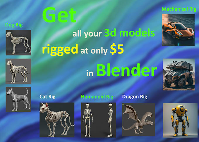 Rig your 3d model in blender for animation and game engines by Mugojosh ...