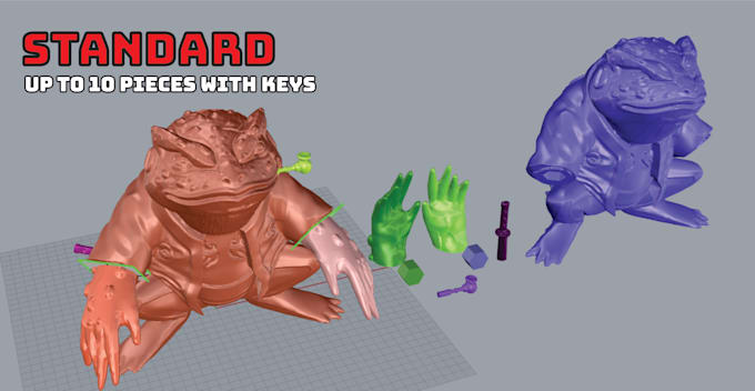 Split and repair your stl files for printing by Diegokrause | Fiverr