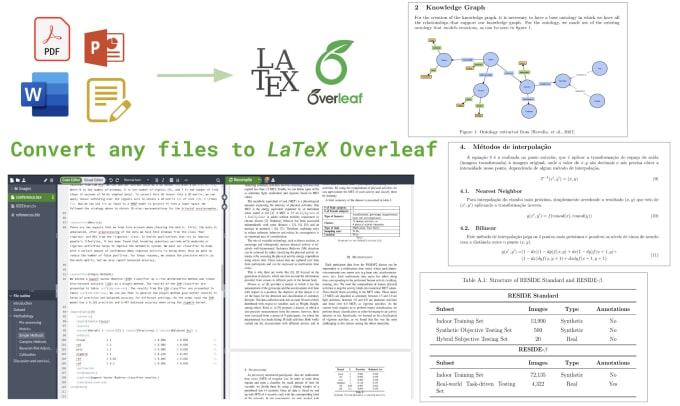 Convert any file to latex overleaf by Knowledgevision | Fiverr