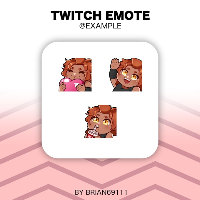 Draw cute emotes for your channel by Brian691 | Fiverr