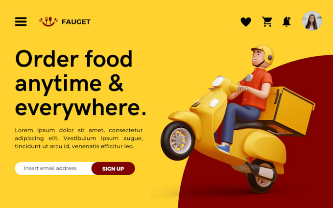 Design and develop luxury restaurant website and online food delivery ...