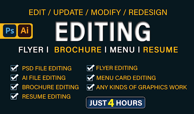 Redesign update modify change commercial real estate flyer brochure ...