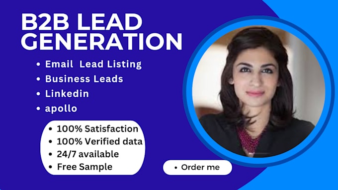 Do b2b lead generation, email listing, business leads by Sadiajamil633 | Fiverr