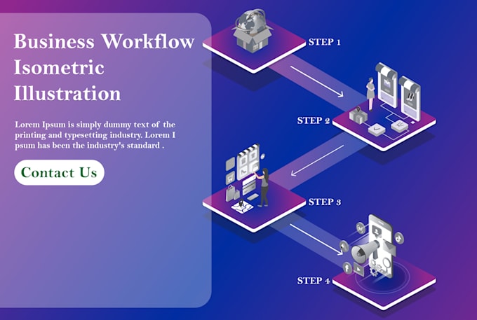 Create 3d isometric infographic illustration for you by John_lab111 ...